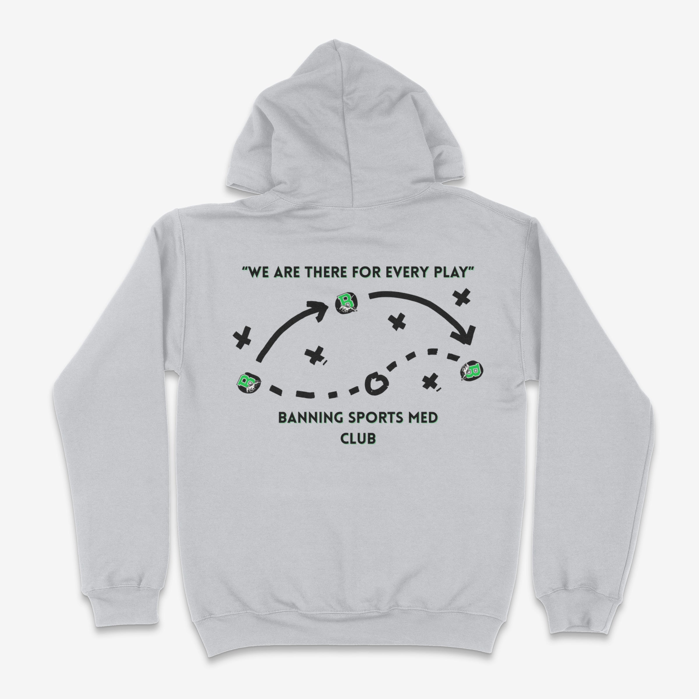 Sports MED “There for Every Play” Double Sided Hoodie GREY ...